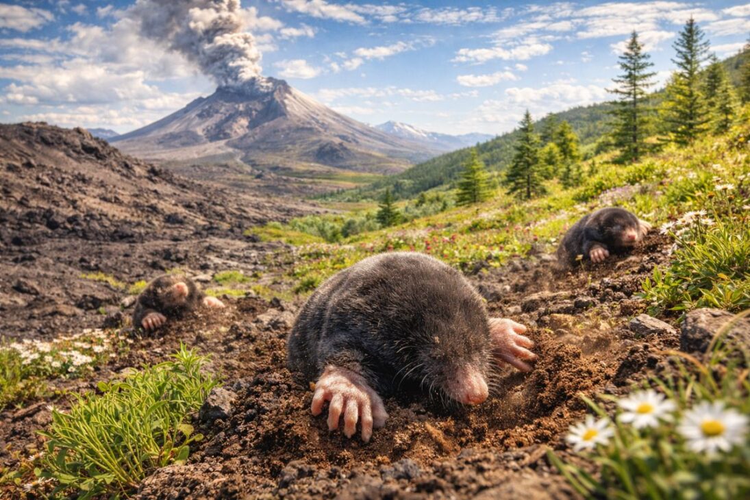 Científicos Liberaron Topos En Un Volcán Devastado; 40 Años Después ...